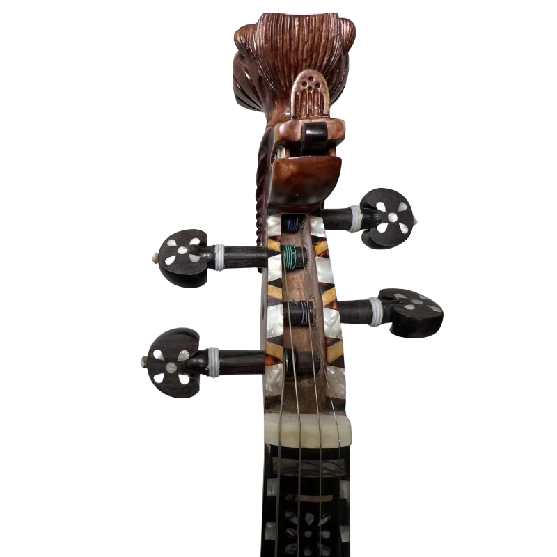 Hand made Norwegian fiddle 4 strings 4/4 violin Hardanger fiddle ...