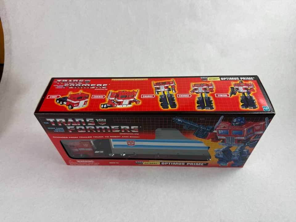 Optimus Prime Transformers G1 Commemorative Series I Figure w/ Box 2002 ...