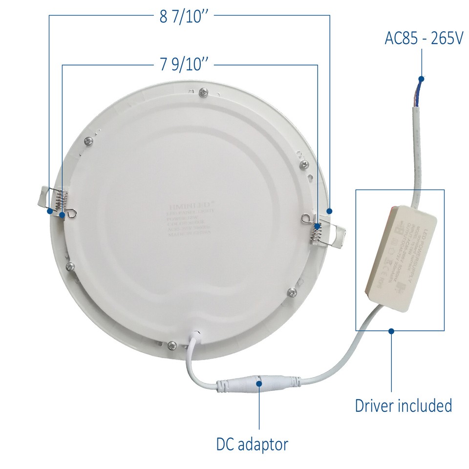 10 Pack 8 inch LED Can Lights Retrofit Recessed Lighting 6500K AC85 ...