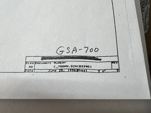 ADCOM GSA-700 Original Schematics Free Shipping | eBay