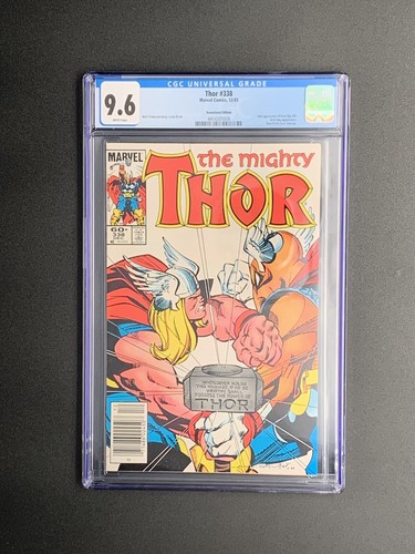 Thor # 338 (1983) CGC 9.6+/ NM+ Origin Beta Ray Bill- 1st Stormbreaker ...