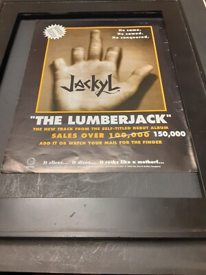 Jackyl The Lumberjack Rare Original Radio Promo Poster Ad Framed! | eBay