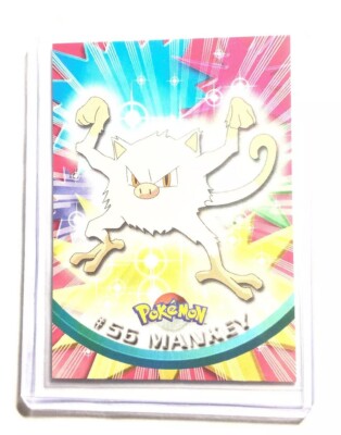 Topps Series 1 1999 TV Animation Ed MANKEY #56 Pokemon Character Card ...