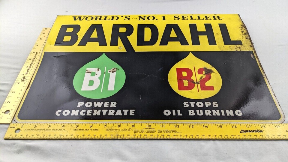 Bardahl Rack Sign 13 1/2 x 20" Original | eBay