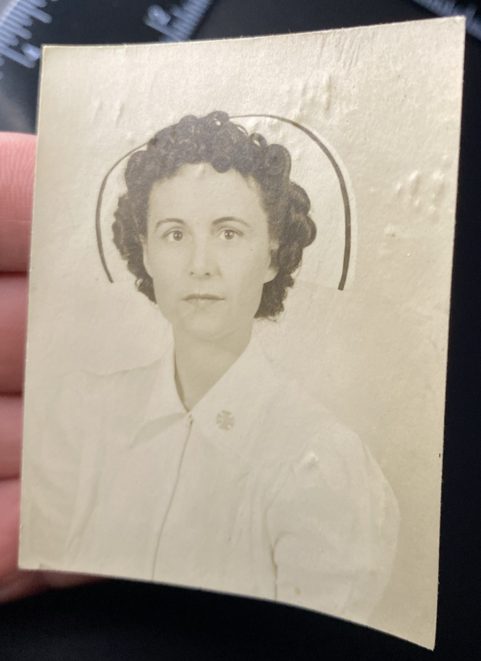 1930s Pretty Beautiful Female Nurse Hospital Medic Woman Snapshot Photo ...