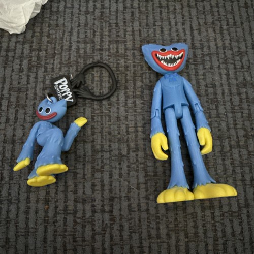 POPPY Playtime Scary Huggy Wuggy 5" Posable figure / plus key chain | eBay