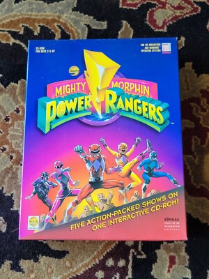 Mighty Morphin Power Rangers Windows 1994 Computer Game CD ROM PC BIG ...