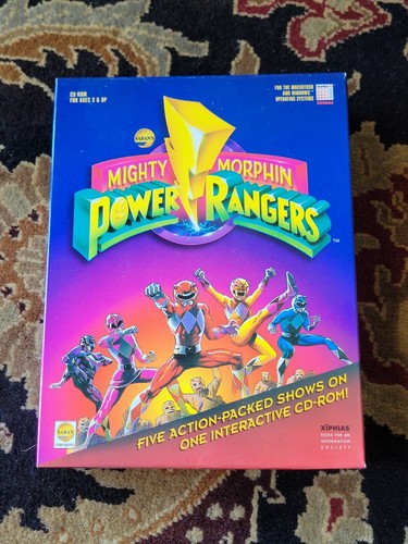 Mighty Morphin Power Rangers Windows 1994 Computer Game CD ROM PC BIG ...