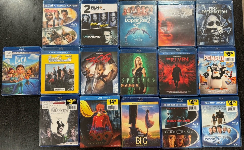 Blue Ray Disc Collection Of 33. All sealed. Some Marked Previously ...