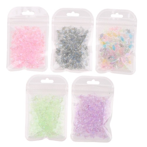 100Pcs New Cute Mini Shining Dolphin Resin Figurine Crafts Ornament ...