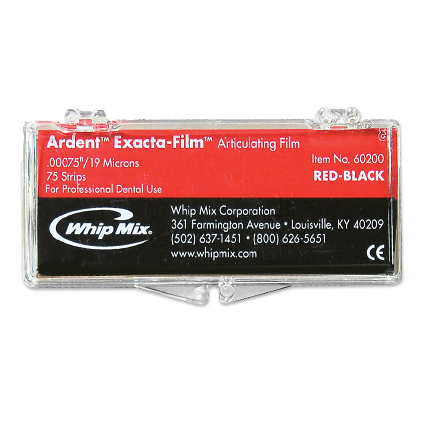 *75-Strips* Whip Mix Ardent Articulating Exacta-Film Red-Black 0.00075 ...