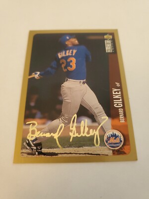 Bernard Gilkey Mets 1996 Upper Deck Collectors Choice Gold Signature ...