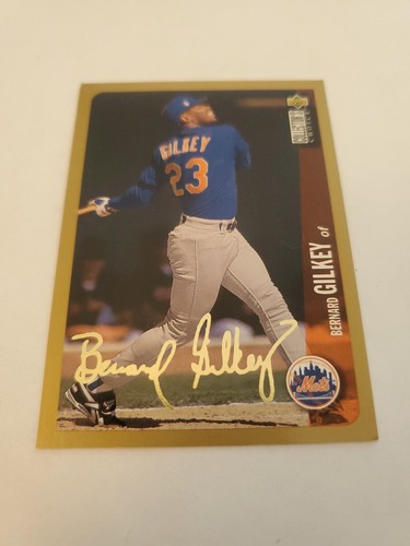 Bernard Gilkey Mets 1996 Upper Deck Collectors Choice Gold Signature ...