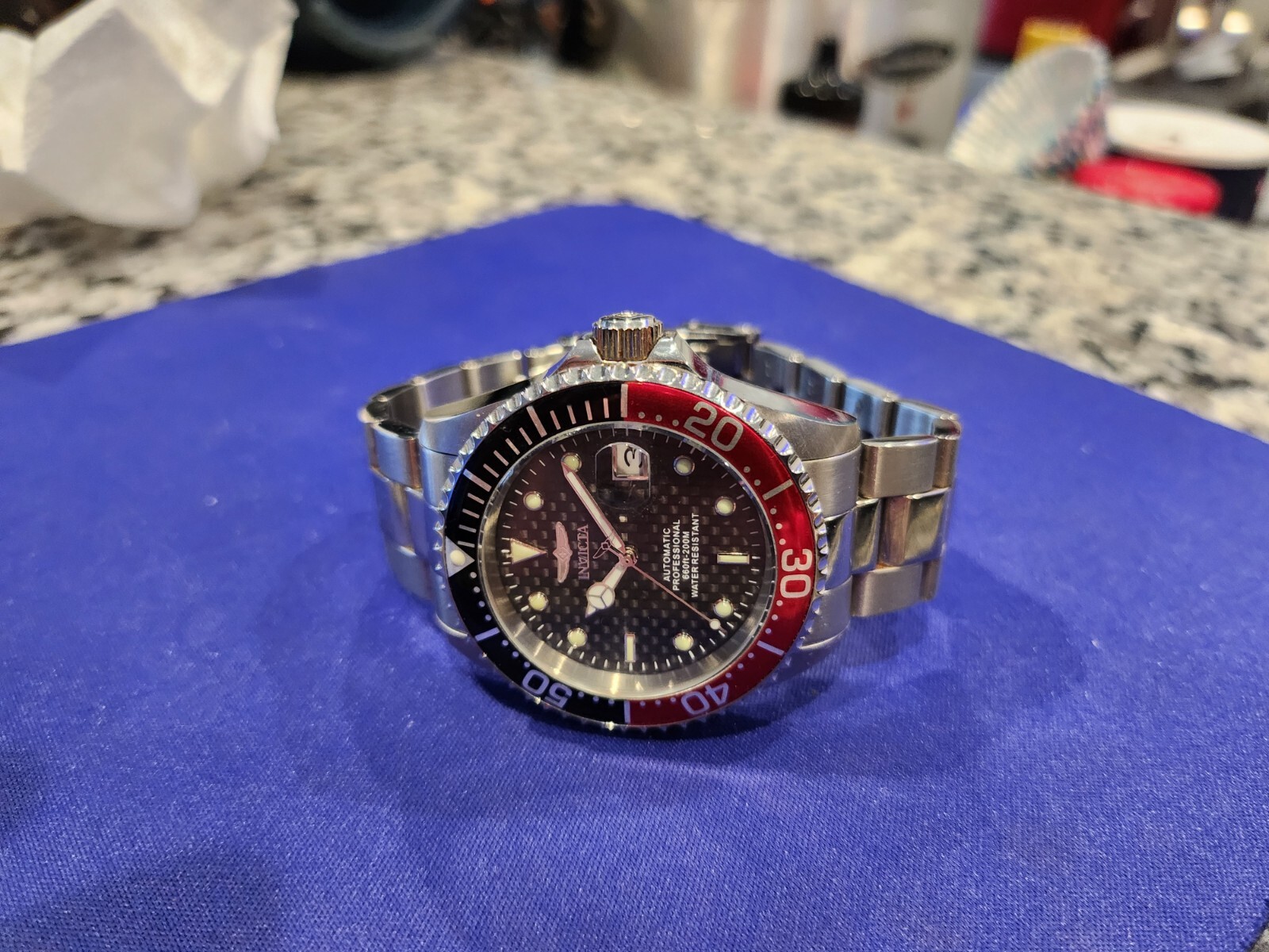 Invicta Automatic Pro Diver Coke Bezel. Model 15585 - Gem