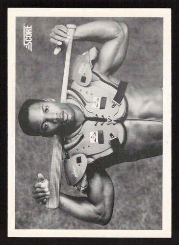 1990 SCORE BO JACKSON 697 MINT BAT SHOULDER PADS BASEBALL KANSAS CITY ...