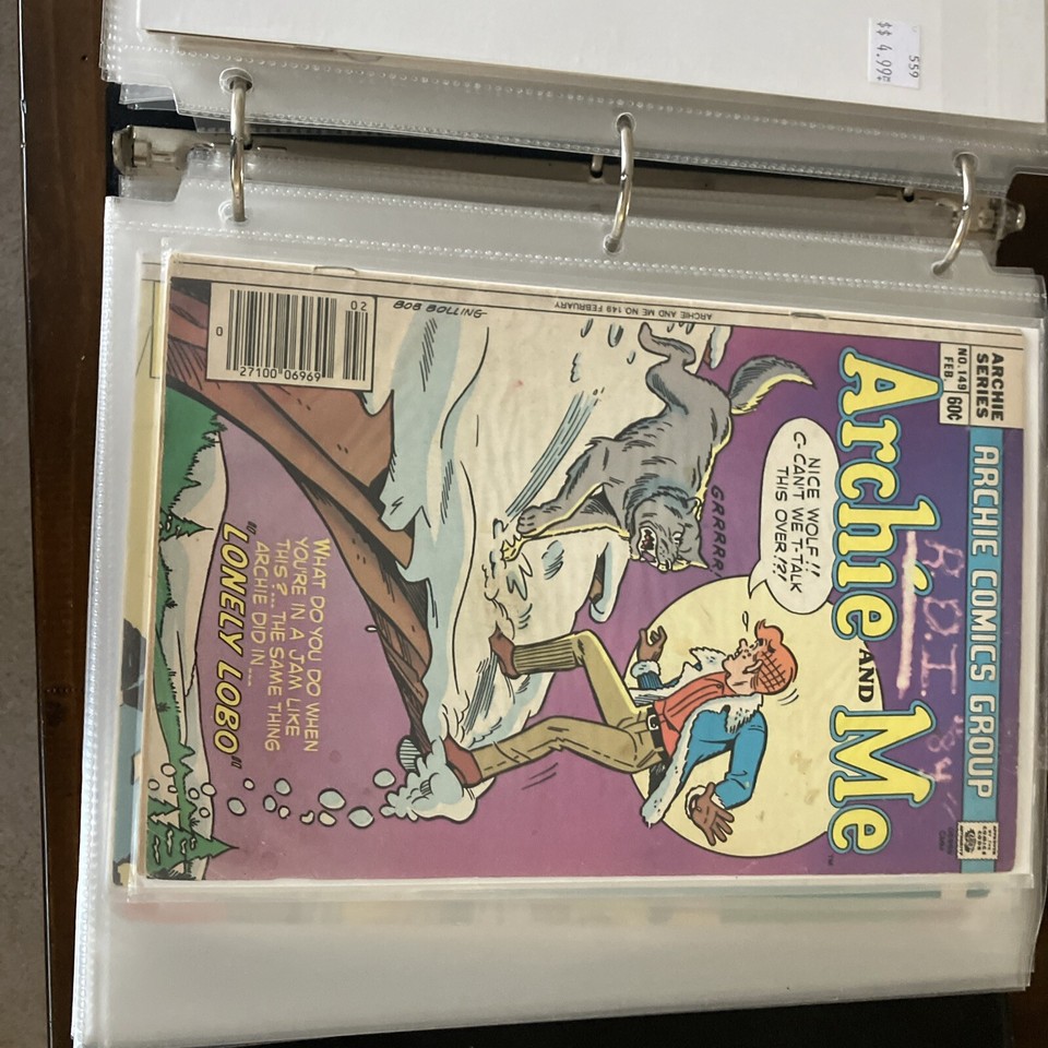 Binder Lot Of 31 Archie Comics Group Comic Books Binder 1980s 1986 1987 ...