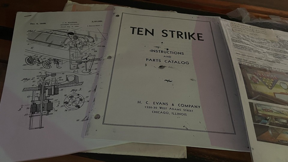 40s/50s Evans Ten Strike Bowling Arcade Machine Project Vtg | eBay
