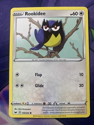 Pokemon TCG Sword and Shield Base Rookidee 150/202 | eBay