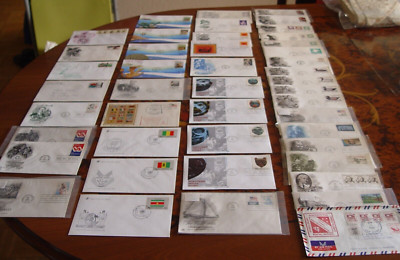 45 US STAMPS FIRST DAY ISSUE COVER 1980 & 85 EVENTS PLUS MORE FDC ...