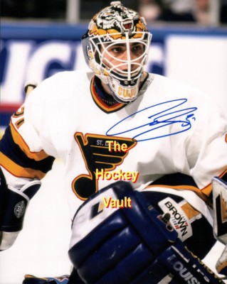 CURTIS JOSEPH St. Louis BLUES #31 Incredible ACTION Shot TORSO 8X10 ...