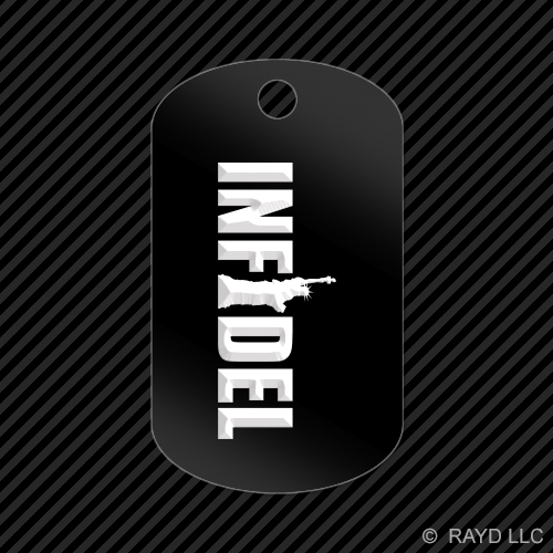 Infidel Keychain GI dog tag engraved many colors statue of liberty | eBay