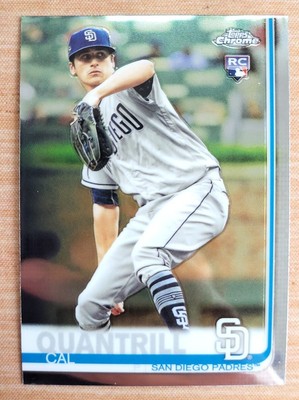2019 Topps Chrome Cal Quantrill San Diego Padres RC Rookie Card #33 ...