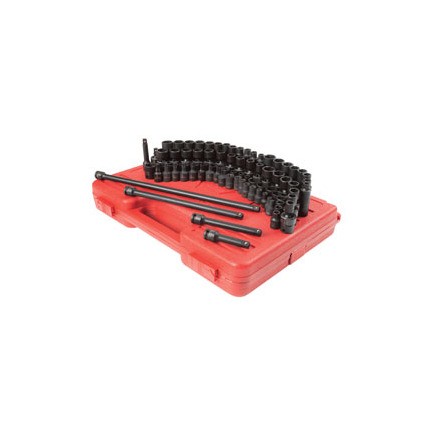 Sunex Tools 3580 80 Pc. 3/8" Drive 6 Pt. Master Impact Socket Set ...