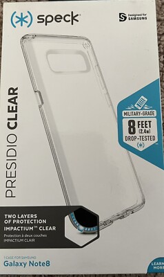 NEW Speck Presidio Clear Series Case for Samsung Galaxy Note 8 Clear ...