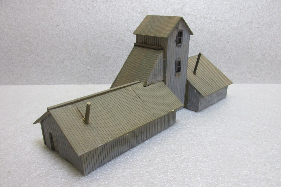 HO SCALE SCRATCH BUILT WOODEN MINING OPERATION BUILDING & OFFICES | eBay