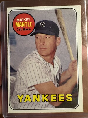 1969 Topps - Mickey Mantle #500 Yankees in Yellow | eBay