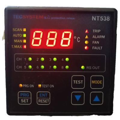 TECSYSTEM NT538 MODBUS INSIDE TEMPERATURE CONTROLLER 24-240 50/60Hz- W ...