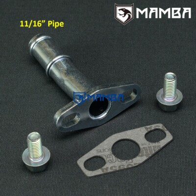 MAMBA 11/16" Turbo Oil Drain Return Pipe Kit Garrett GTX3067R GT3071R ...