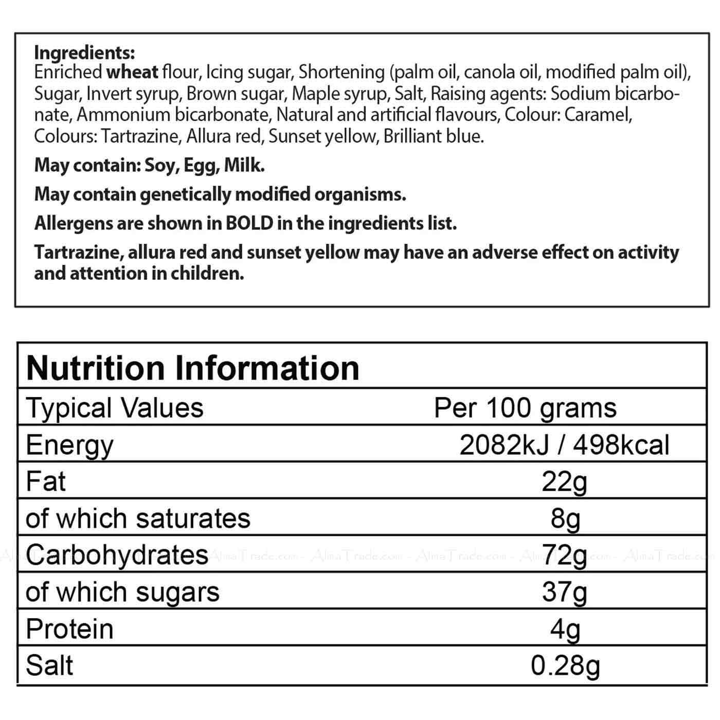Canada True Canadian Maple Syrup Cookies Leaf Shape Biscuit with Cream ...