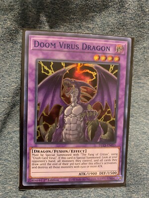 Yugioh! Doom Virus Dragon (Purple) - DLCS-EN055 - Ultra Rare - 1st ...