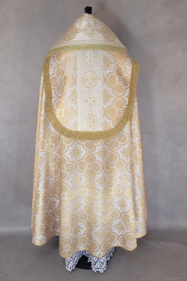 Gold Roman style Cope,brocade orphrey, vestment | eBay