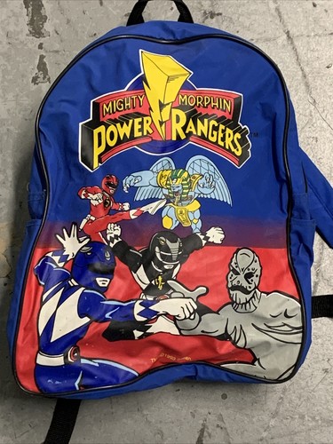 Vintage 1993 Saban Original Mighty Morphin Power Rangers Kids Backpack ...
