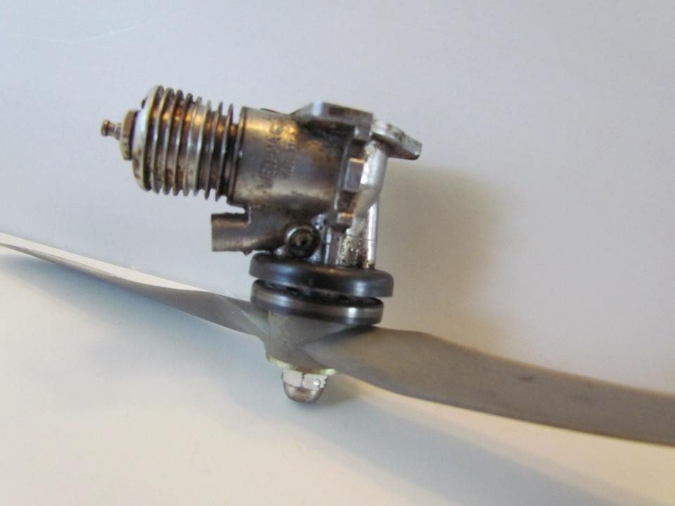 Vintage RC WEN MAC MK II Airplane Aircraft RC .049 motor with propeller ...