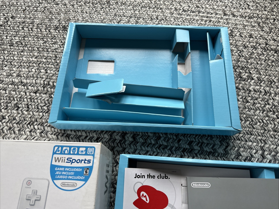 Nintendo Wii Console Box White Manual Tray Only NO SYSTEM | eBay