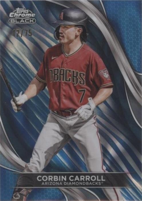 2024 Topps Chrome Black - Corbin Carroll #51 Blue Lava Refractor /75 ...