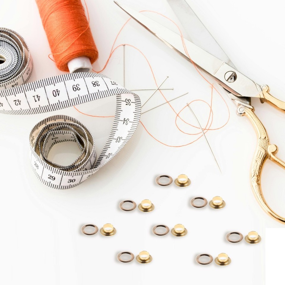 100 set di occhielli e occhielli in metallo: piccoli occhielli in ...