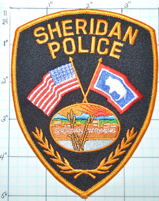 WYOMING, SHERIDAN POLICE DEPT PATCH | eBay