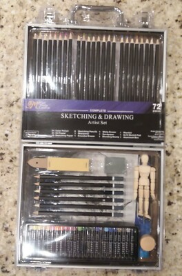 Self Made Creative 72 Piece Complete Sketching & Drawing Artist Set Sku ...