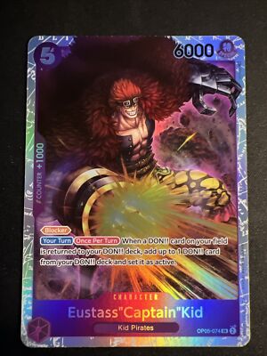 One Piece TCG Eustass Captain Kid OP05-074 SR - Awakening Of The New ...