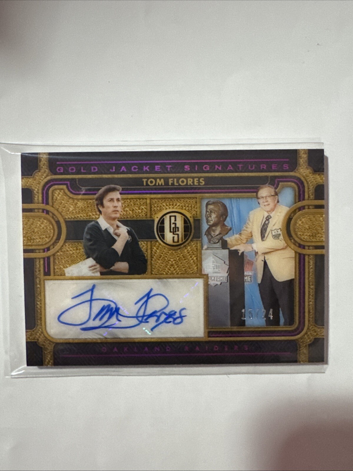 2024 Panini Gold Standard- Gold Jacket Signatures Tom Flores Auto No ...