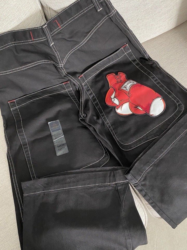 Deadstock Jnco Boxing Glove Jeans Vintage 90s Y2K Black No Flaw Read ...