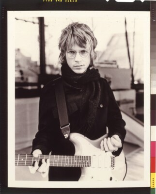 Beck playing guitar 1999 Geffen Records Publicity Original 4x5 ...