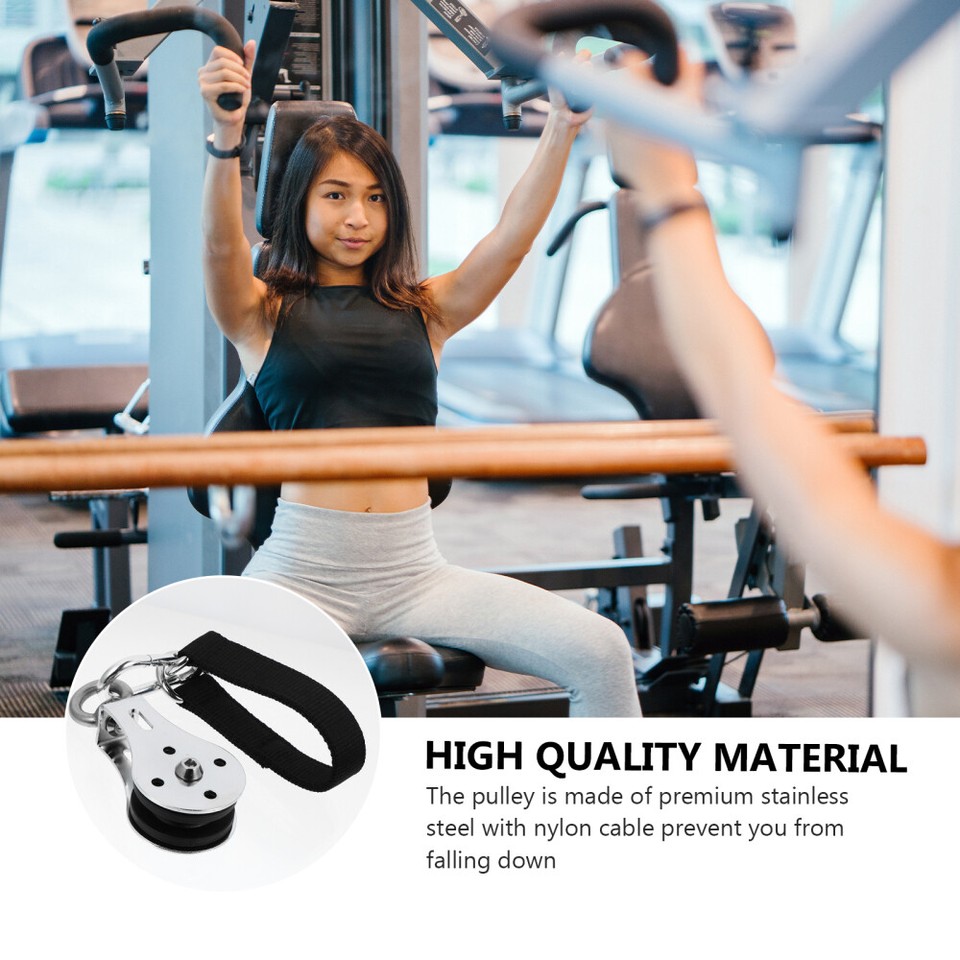Fitness Equipment Accessories Travel Pulley Home Gym Cable System | eBay UK