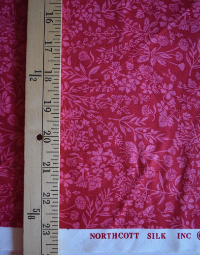 PINK FLORAL PRINT ON 100% COTTON BLEND FABRIC NORTHCOTT 42X43 INCHES | eBay