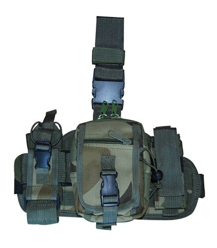 Camo HD Tactical Utility Leg Rig Padded Radio Mag Pouch Drop Leg ...