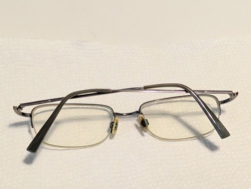 Marchon Flexon Morse 600 Mens Eyeglass Frame Semi Rimless 53-19-145 Col ...